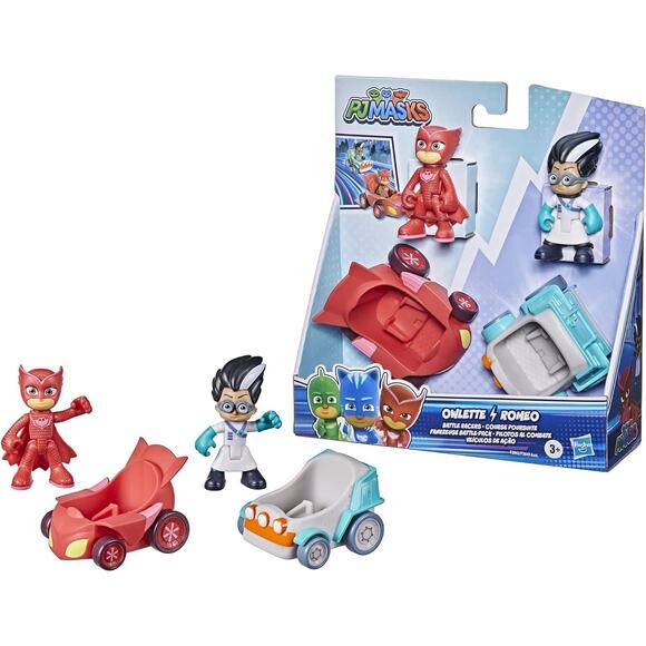 Hasbro | Toys | Pj Masks Owlette Vs Romeo Battle Racers Vehicle And ...